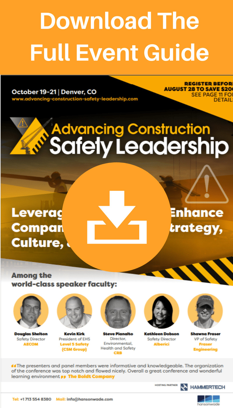 Partnership Opportunities - Advancing Construction Safety Leadership 2020